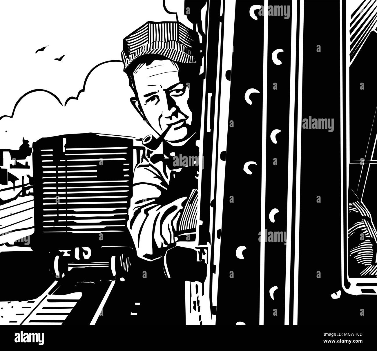 Train Engineer Clipart