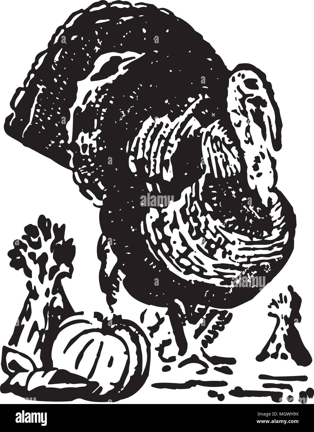 Turkey Head Clip Art Black And White