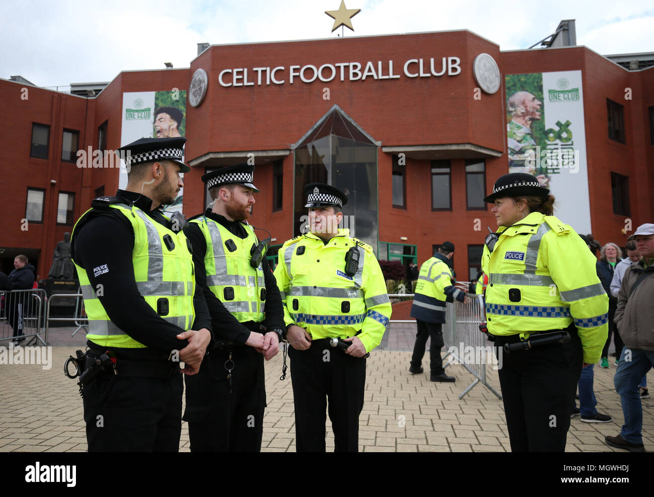 A Police presence before the Ladbrokes Scottish Premiership match at ...