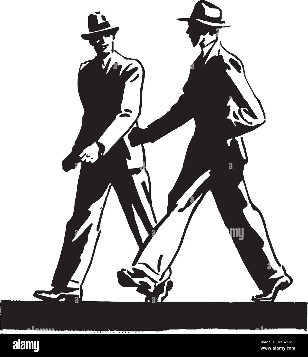 Two men talking Stock Vector Images - Alamy