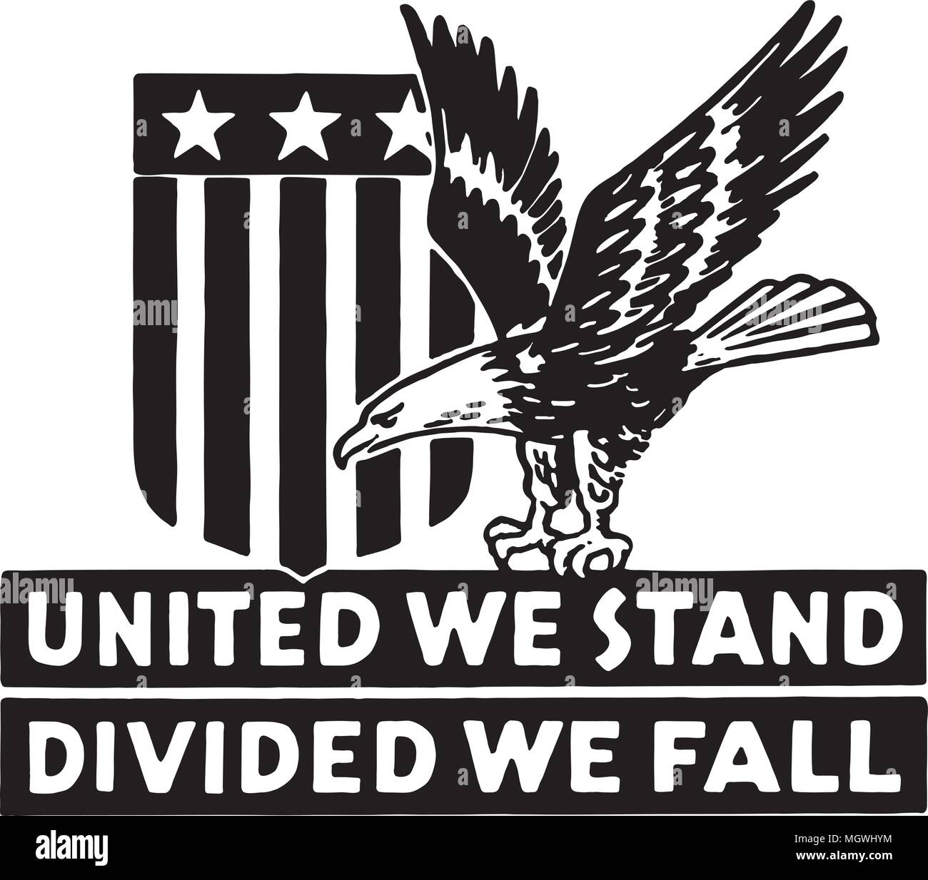 American flags with eagles Stock Vector Images - Alamy