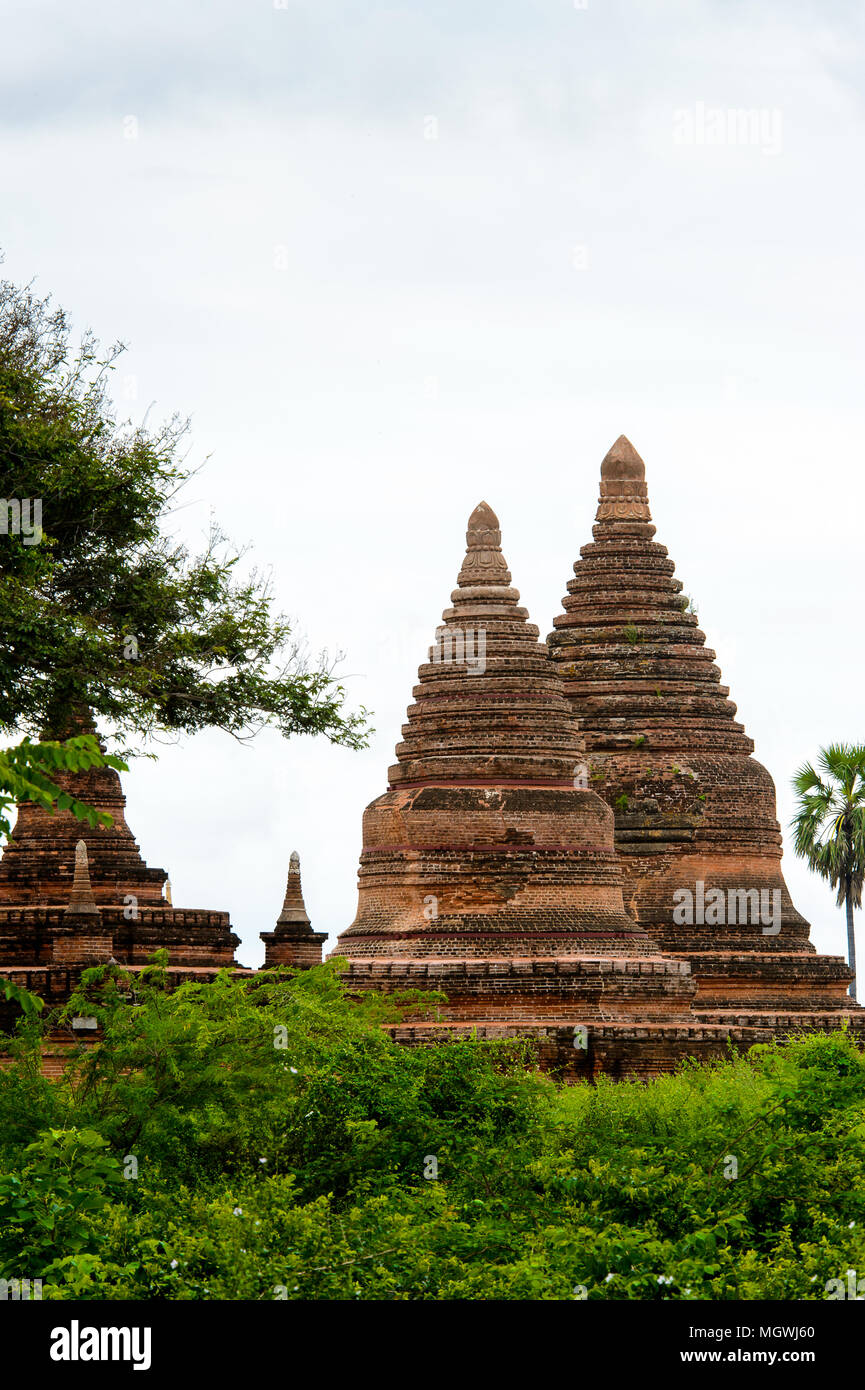 Temple of the Bagan Archaeological Zone, Burma. One of the main sites ...