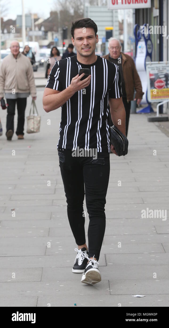 TOWIE cast members arrive at Faces Nightclub in Ilford Featuring: Myles ...