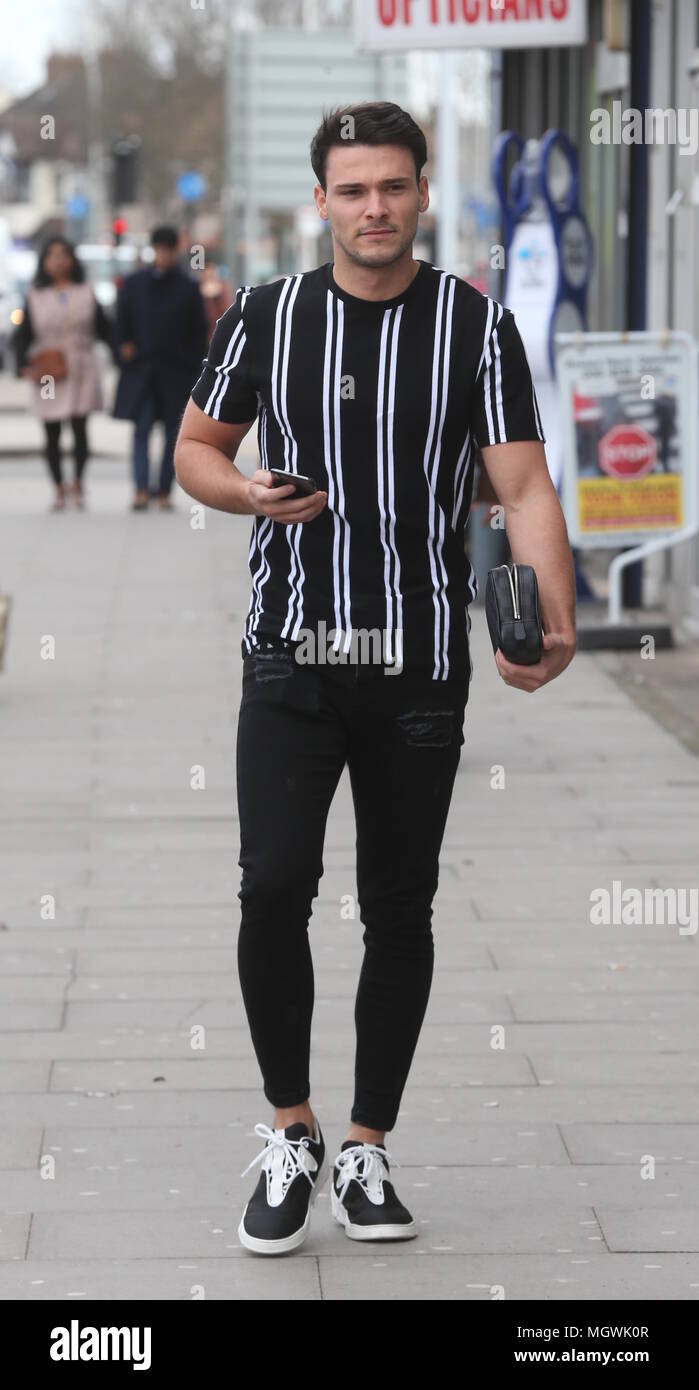 TOWIE cast members arrive at Faces Nightclub in Ilford Featuring: Myles ...