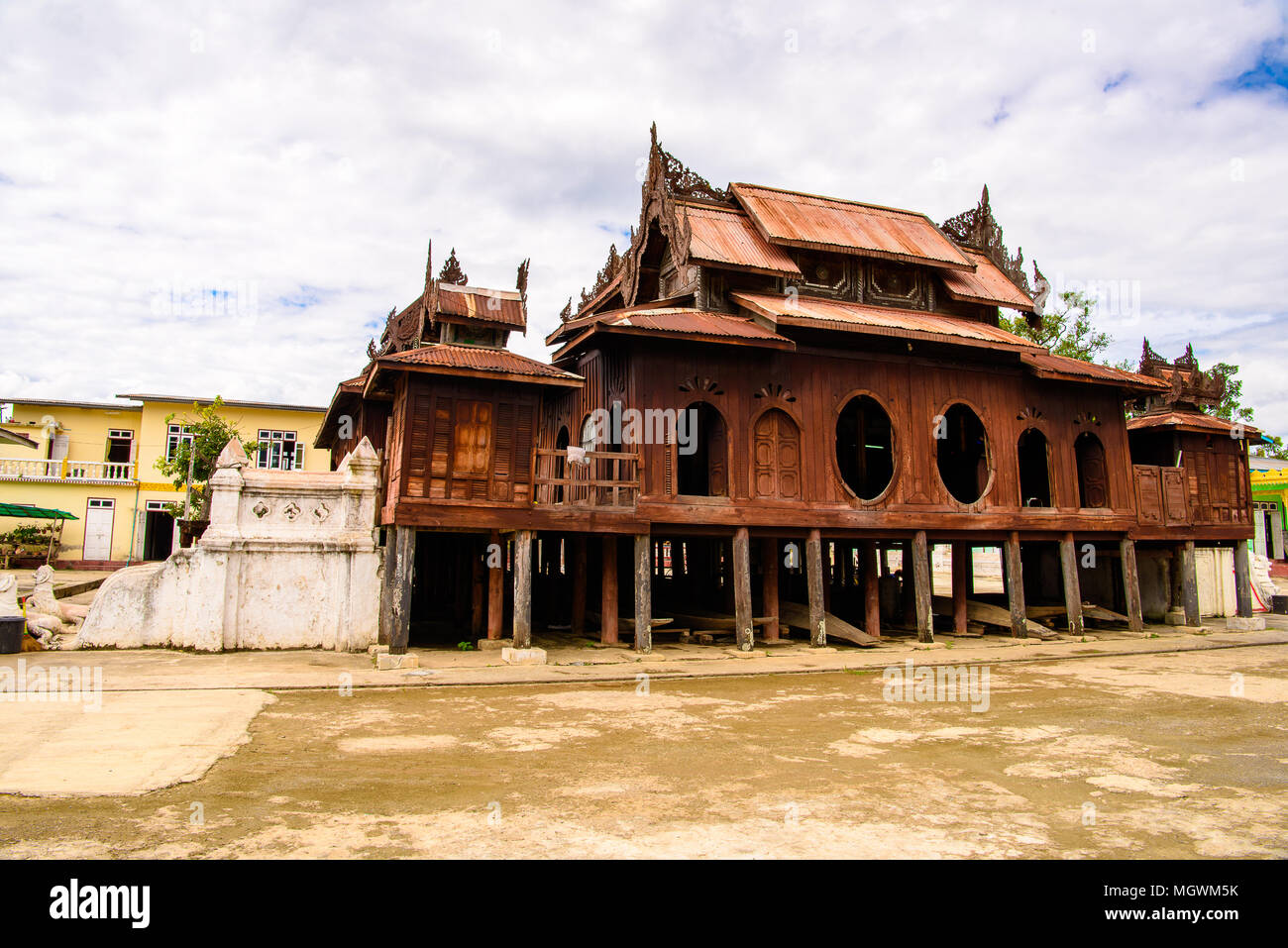 Shwe yan pyay monastery taunggyi hi-res stock photography and images ...