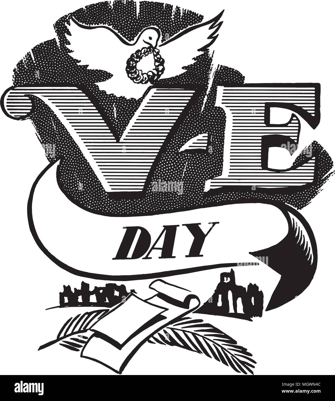 Retro v Stock Vector Images - Alamy