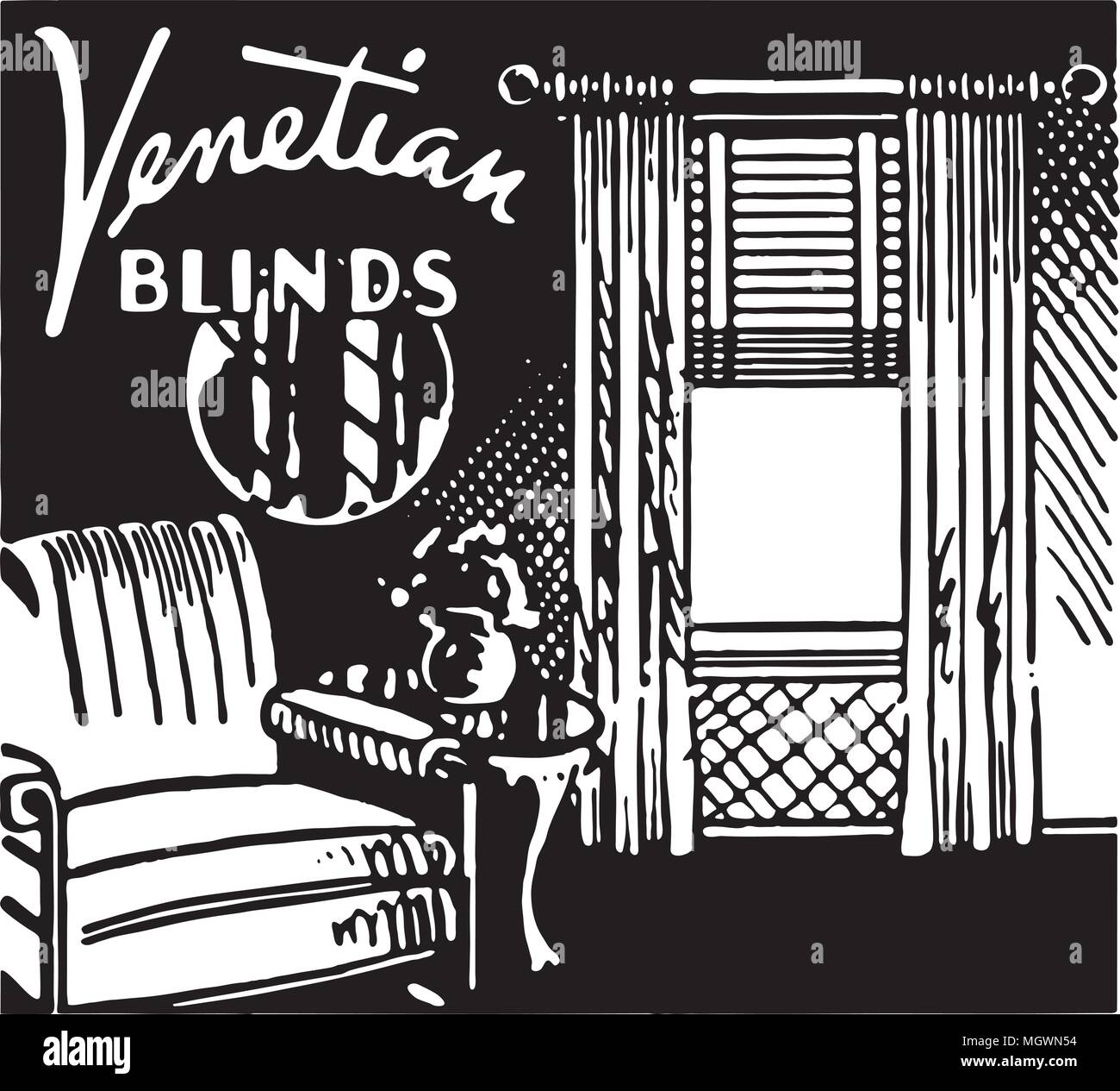 Vintage blinds Stock Vector Images - Alamy