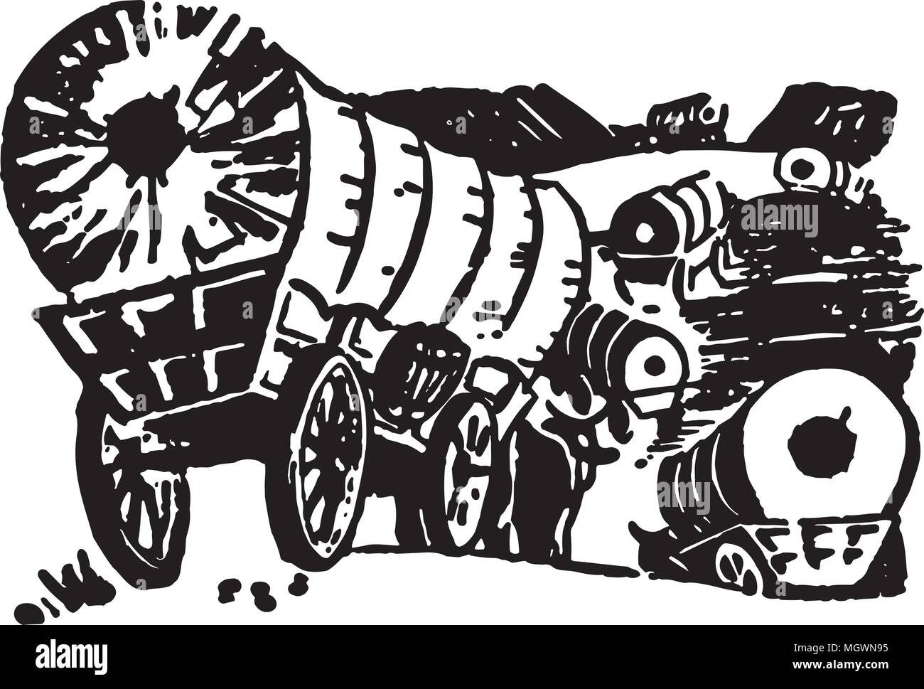 Wagon clipart hi-res stock photography and images - Alamy