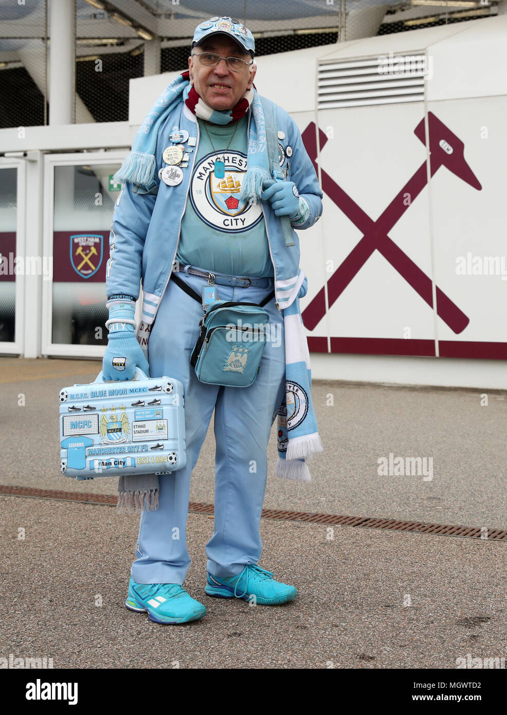 Manchester City fan Peter Berry before the Premier League match at The ...
