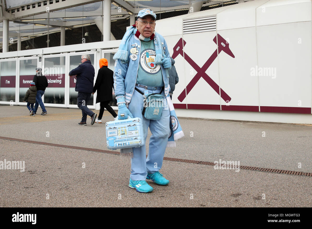 Manchester City fan Peter Berry before the Premier League match at The ...