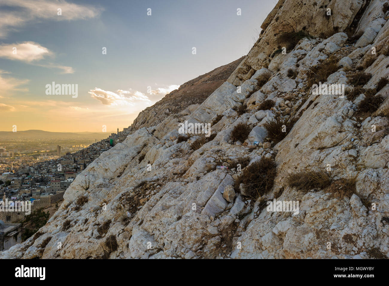Rock over Damascus, Syria Stock Photo - Alamy