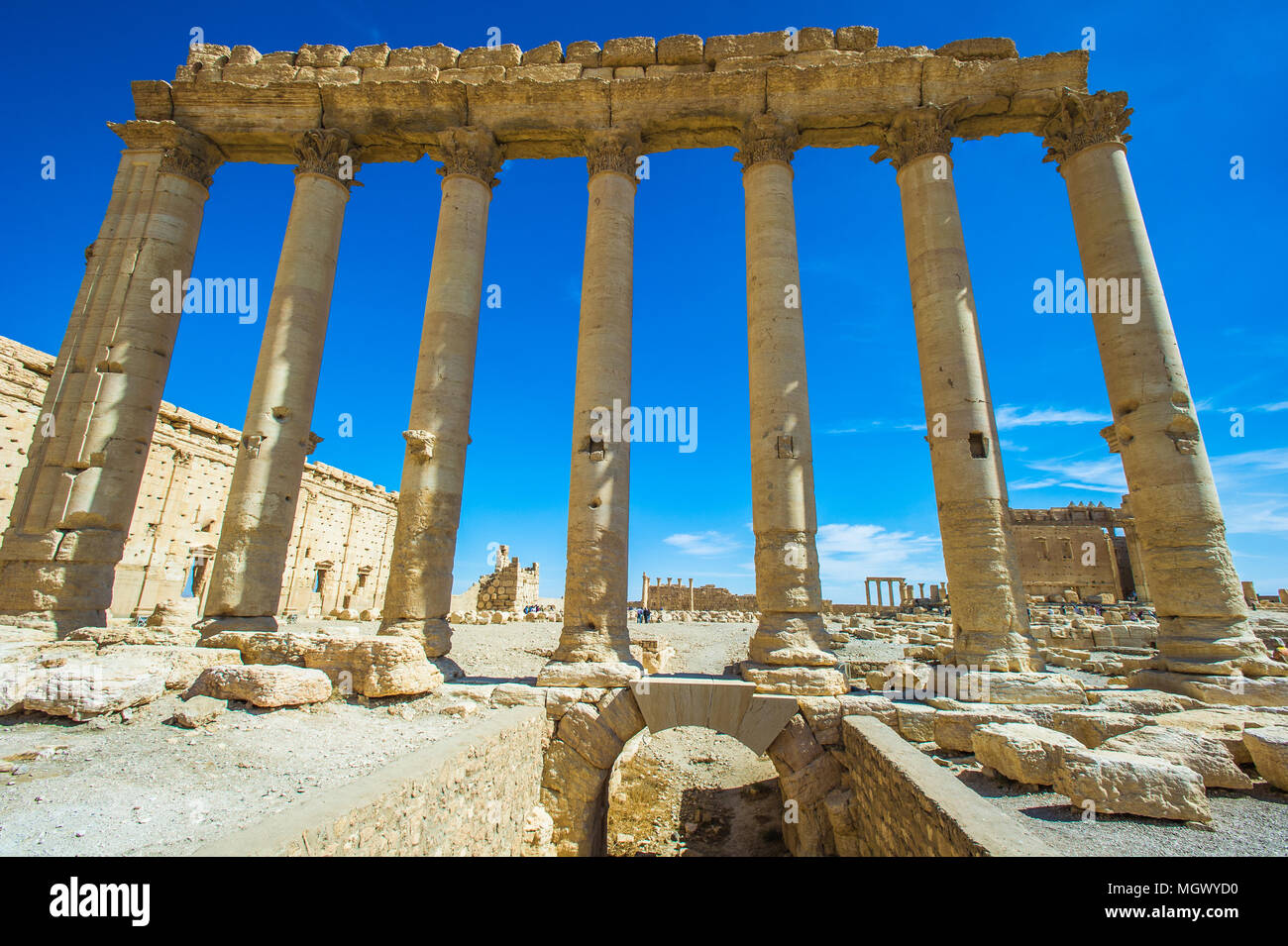 Roman ruins of Palmyra, Syria Stock Photo - Alamy
