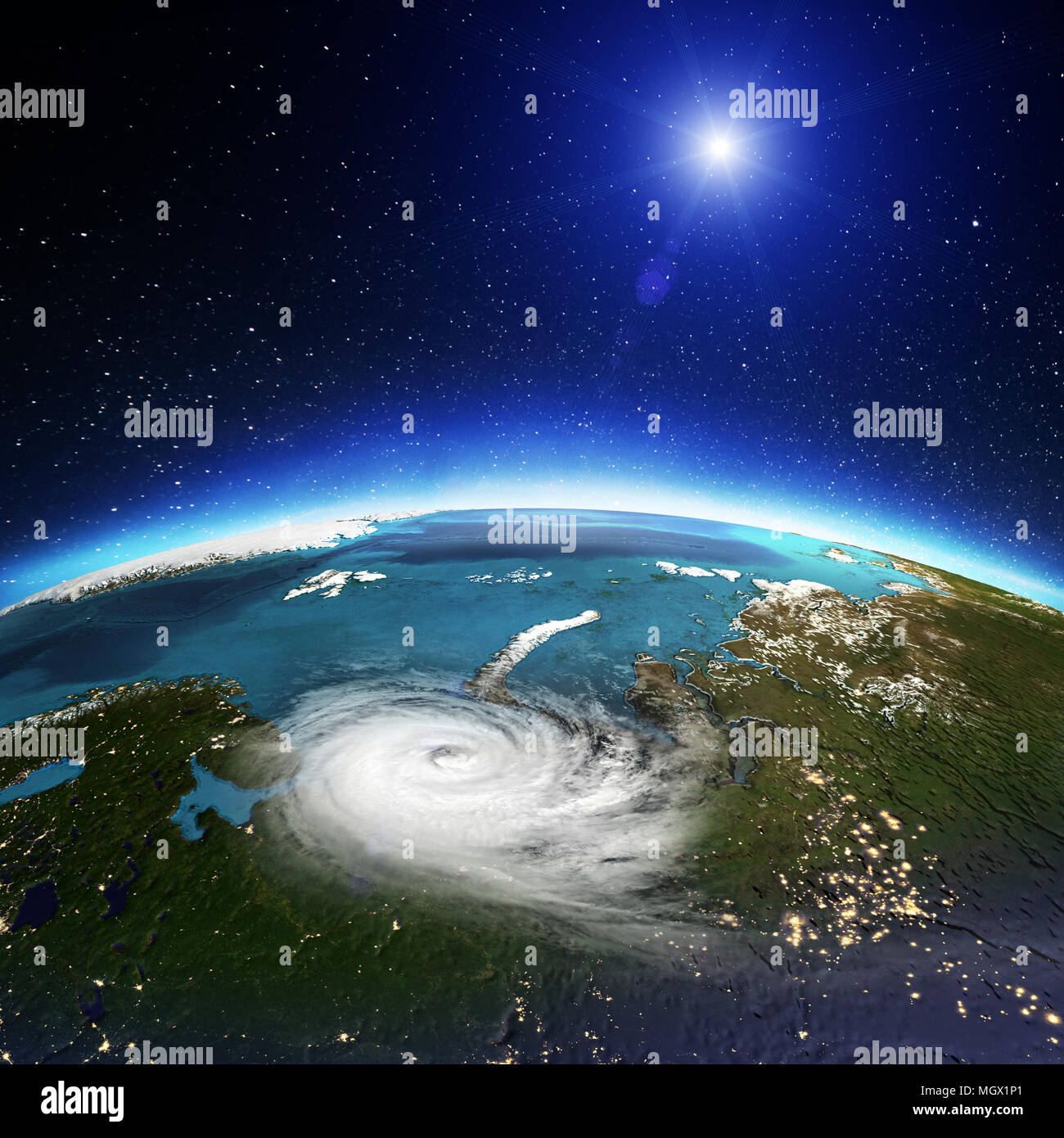 Russia cyclone. 3D rendering Stock Photo - Alamy