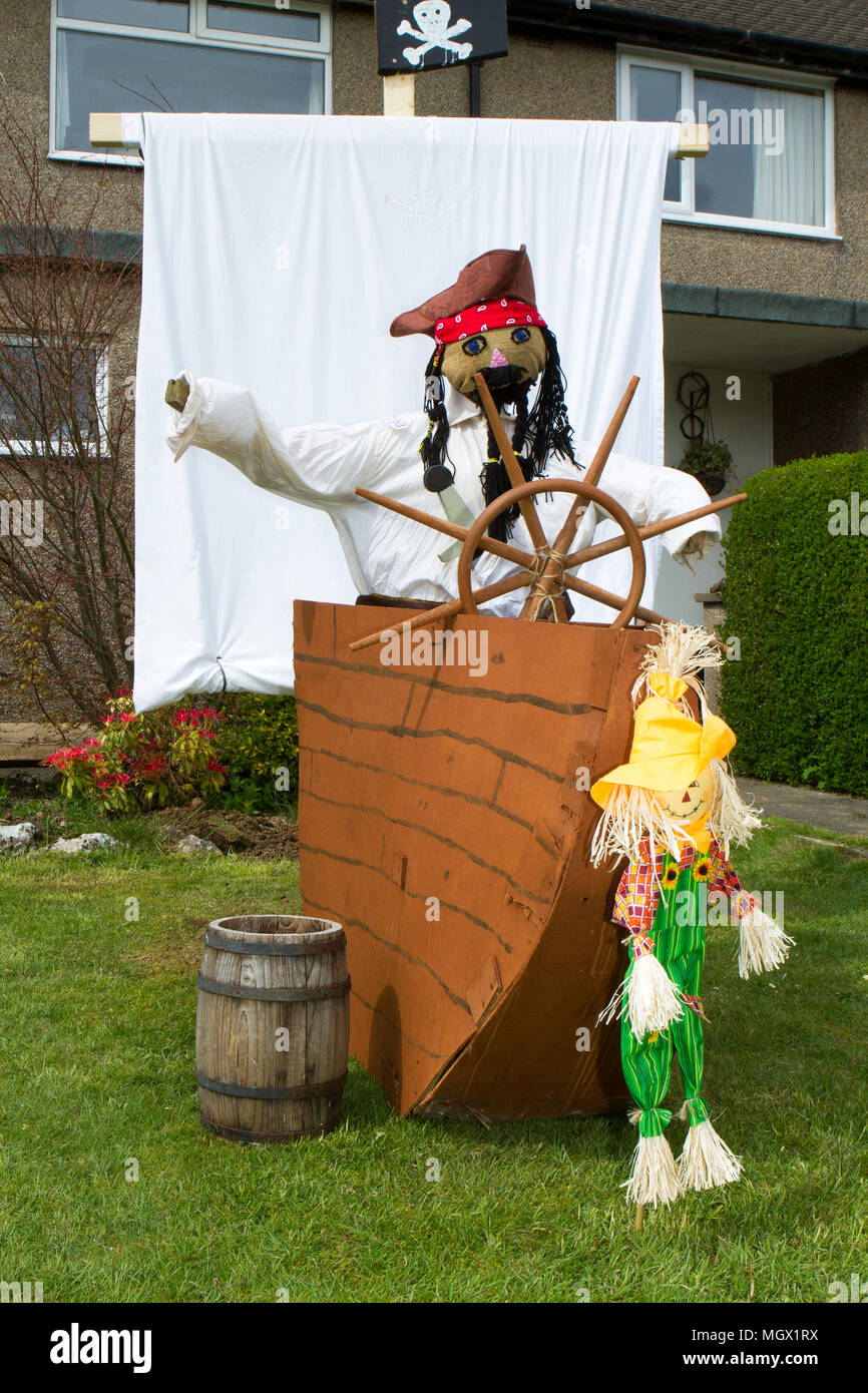 Wray village scarecrow festival Stock Photo - Alamy