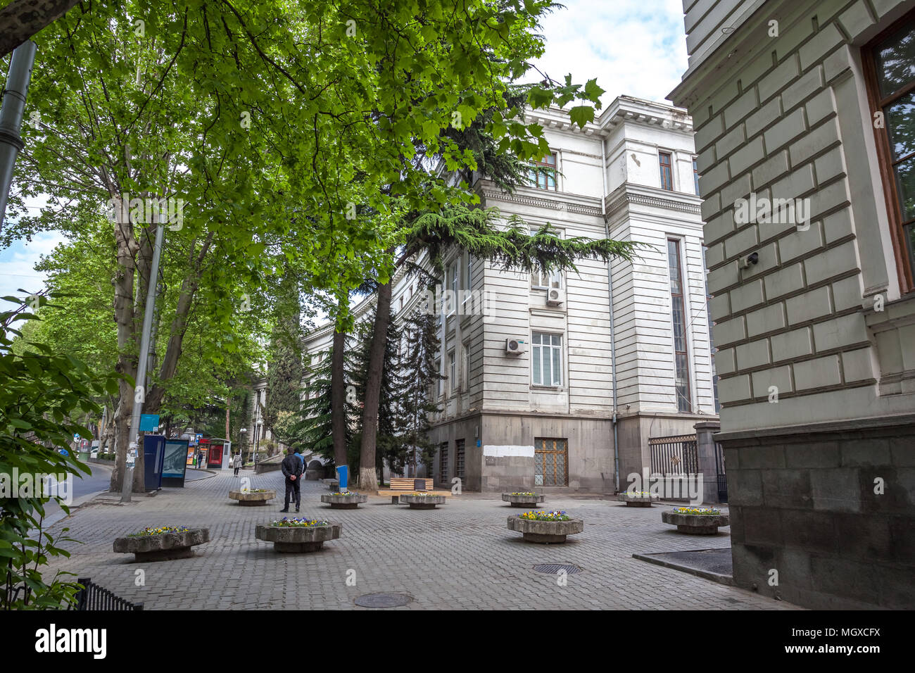View of Tbilisi State University, established 1918 Stock Photo - Alamy