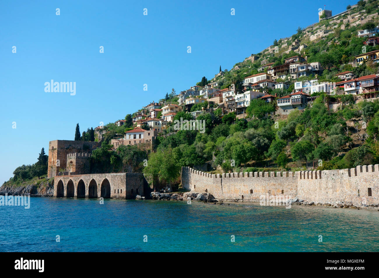 Alanya Castle, Mediterranean, Turkey Stock Photo - Alamy