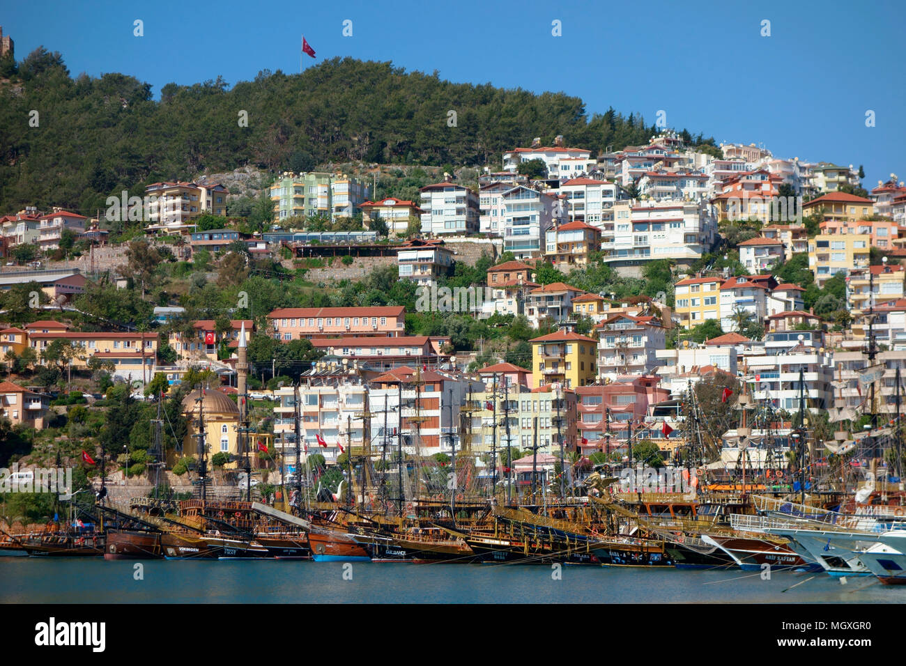 Alanya Castle, Mediterranean, Turkey Stock Photo - Alamy