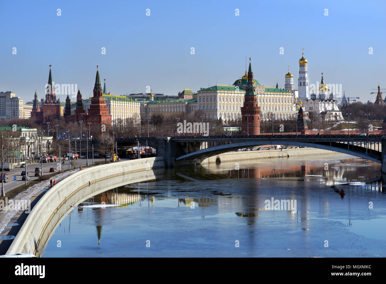 Kremlin aerial view moscow hi-res stock photography and images - Alamy