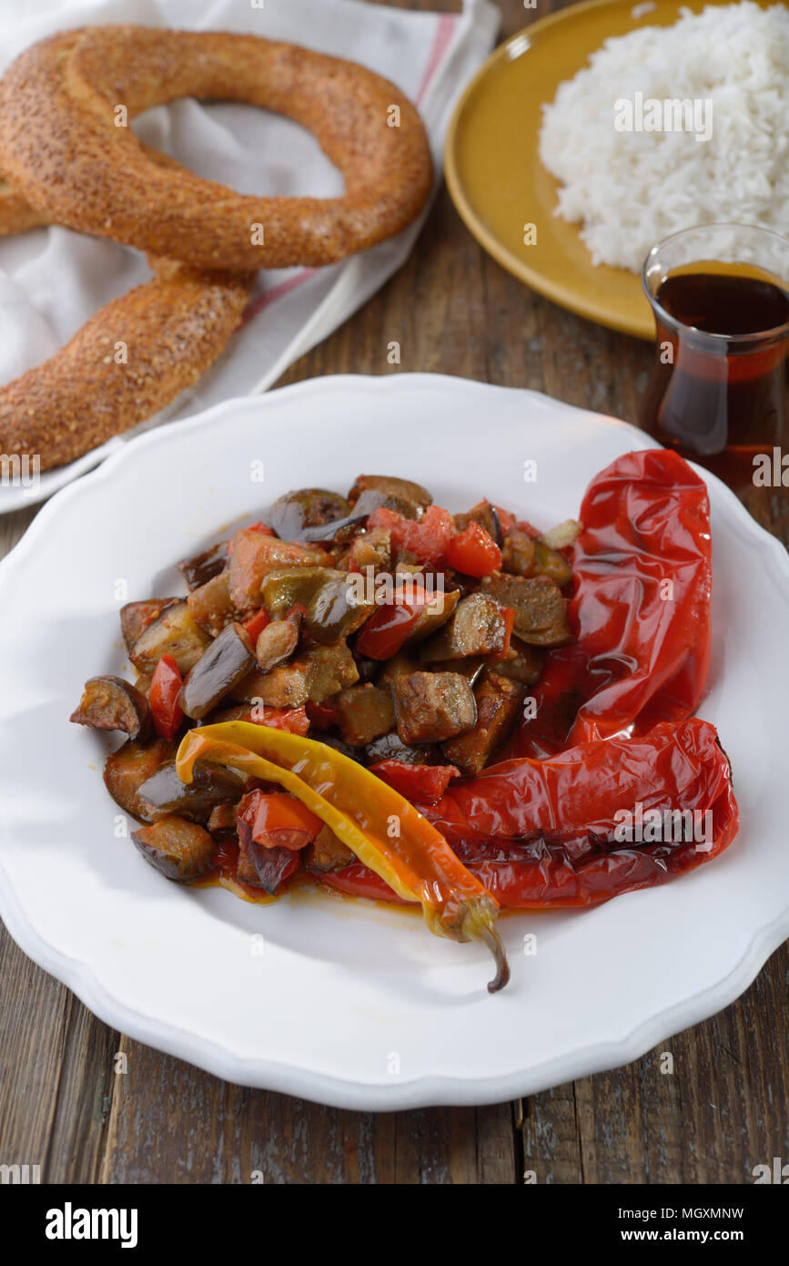 Plates turkish food on table hi-res stock photography and images - Alamy