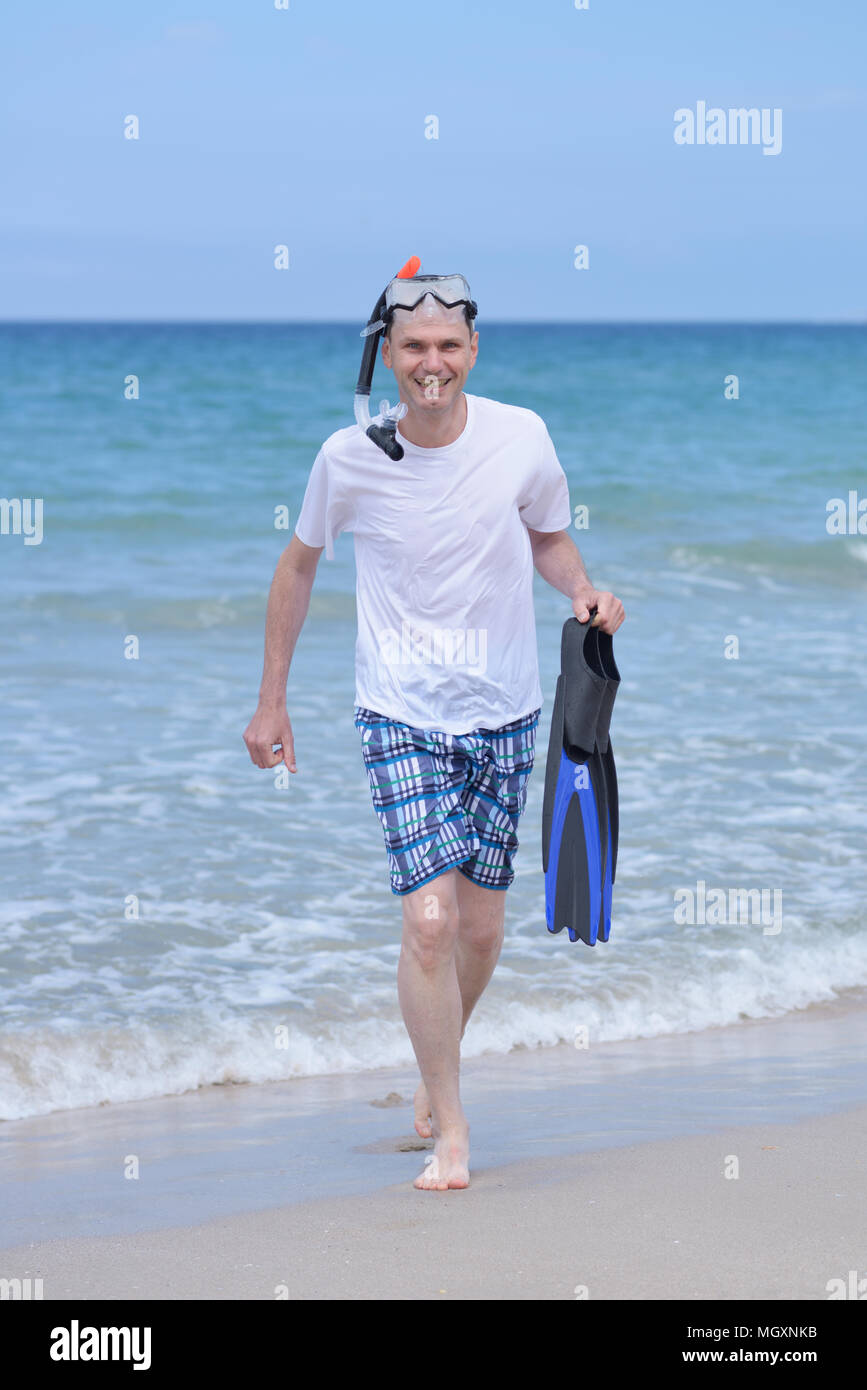 Man flippers hi-res stock photography and images - Alamy