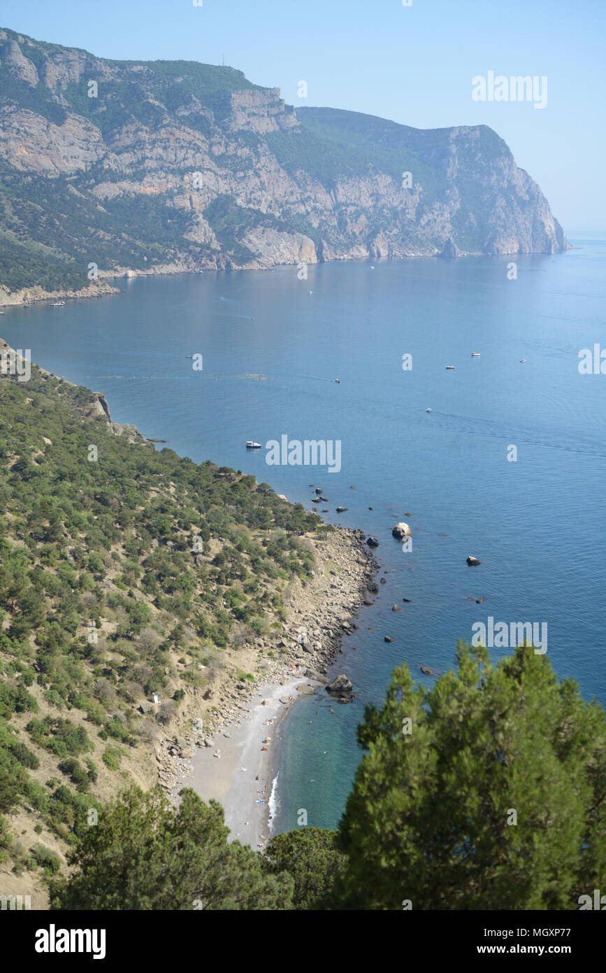 Crimean coastline near Aya peninsula, Crimea, Ukraine Stock Photo - Alamy