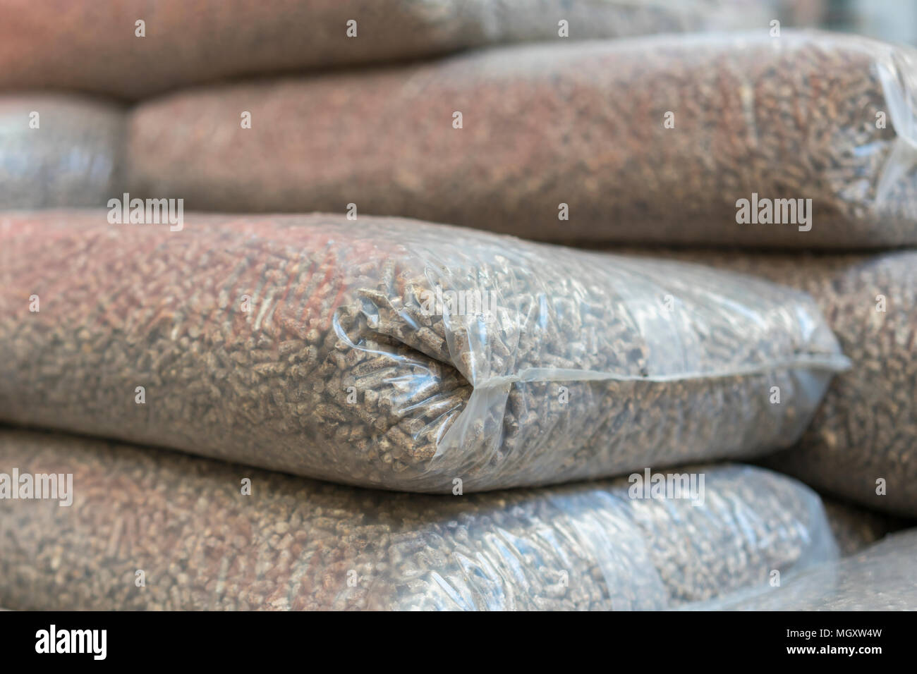 Plastic bags of wood pellets hi-res stock photography and images - Alamy