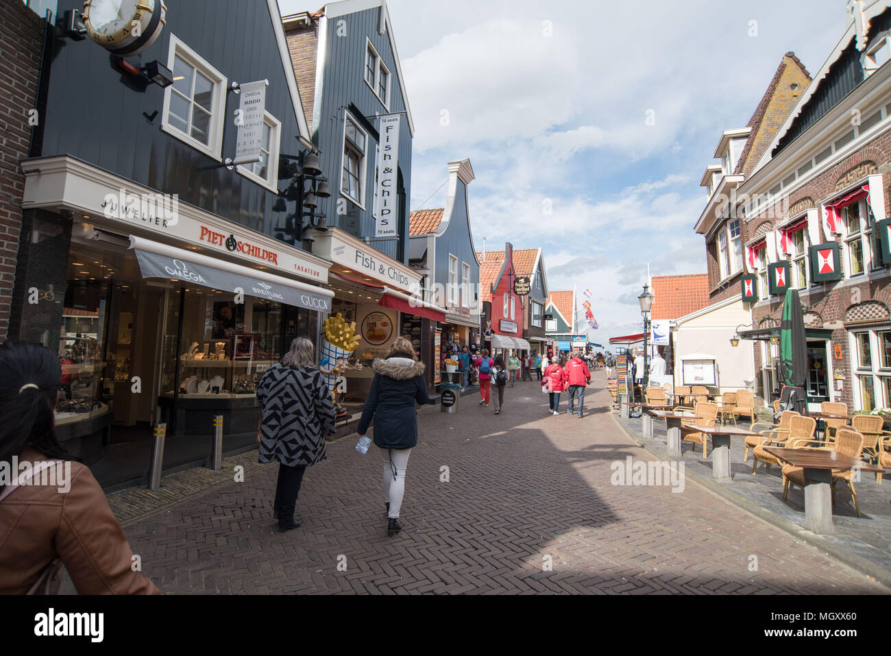 Volendam sea coast town Stock Photo - Alamy