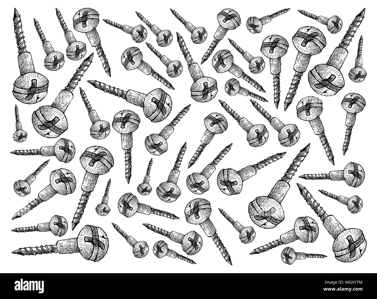 Manufacturing and Industry, Illustration Wallpaper Background of Hand ...