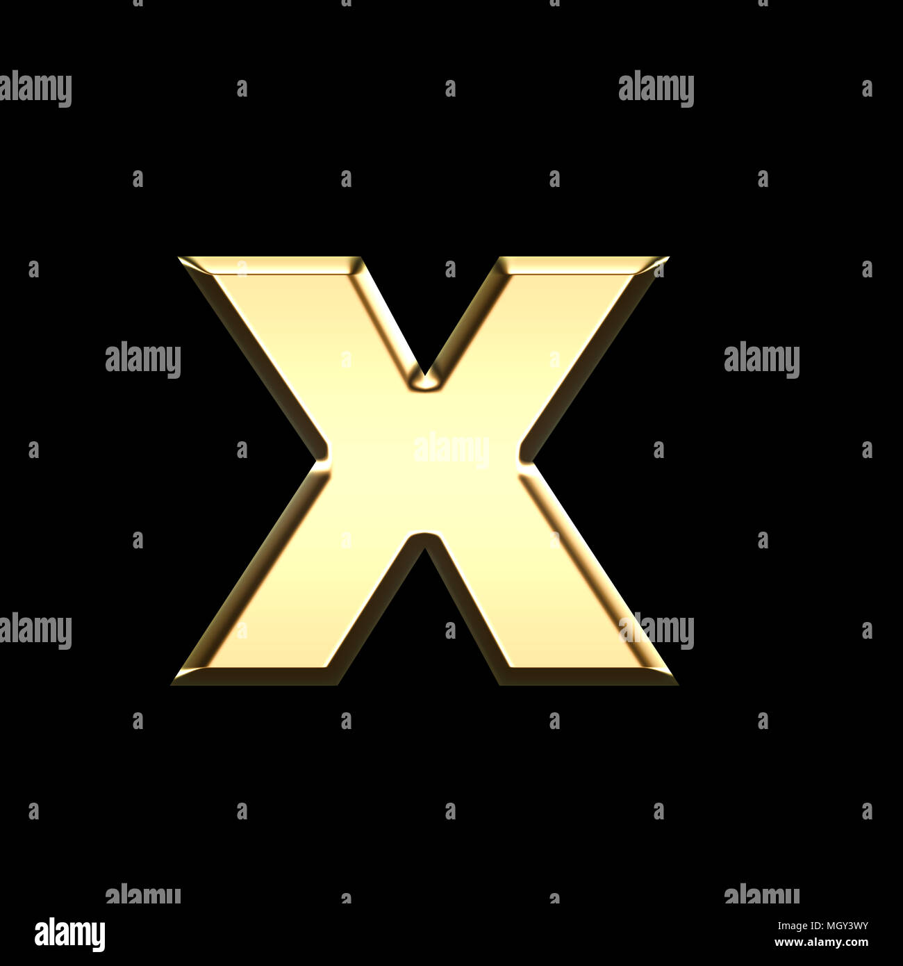 golden english letter x on black background Stock Photo - Alamy
