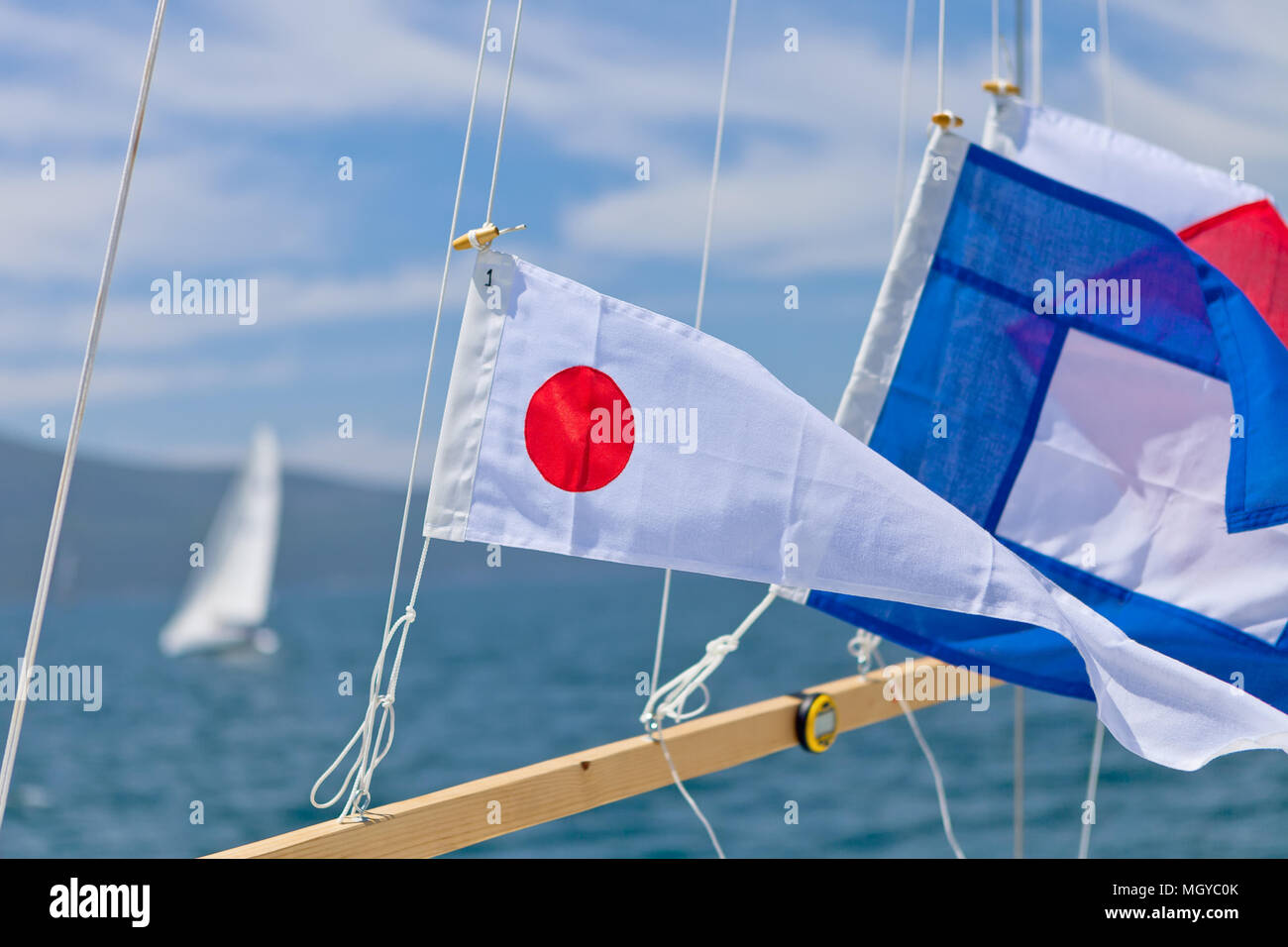 International maritime signal flags hi-res stock photography and images ...