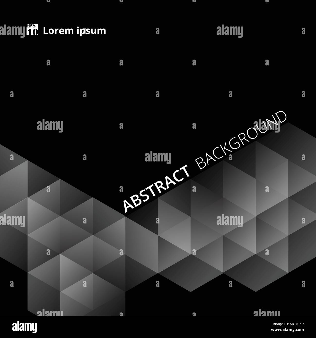 Abstract black background of geometrical slide presentation ...