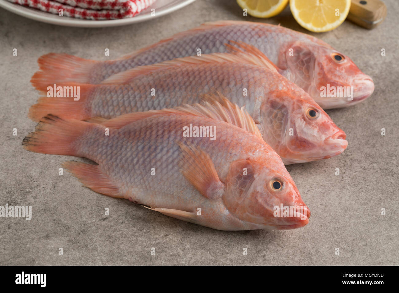 Red tilapia hi-res stock photography and images - Alamy