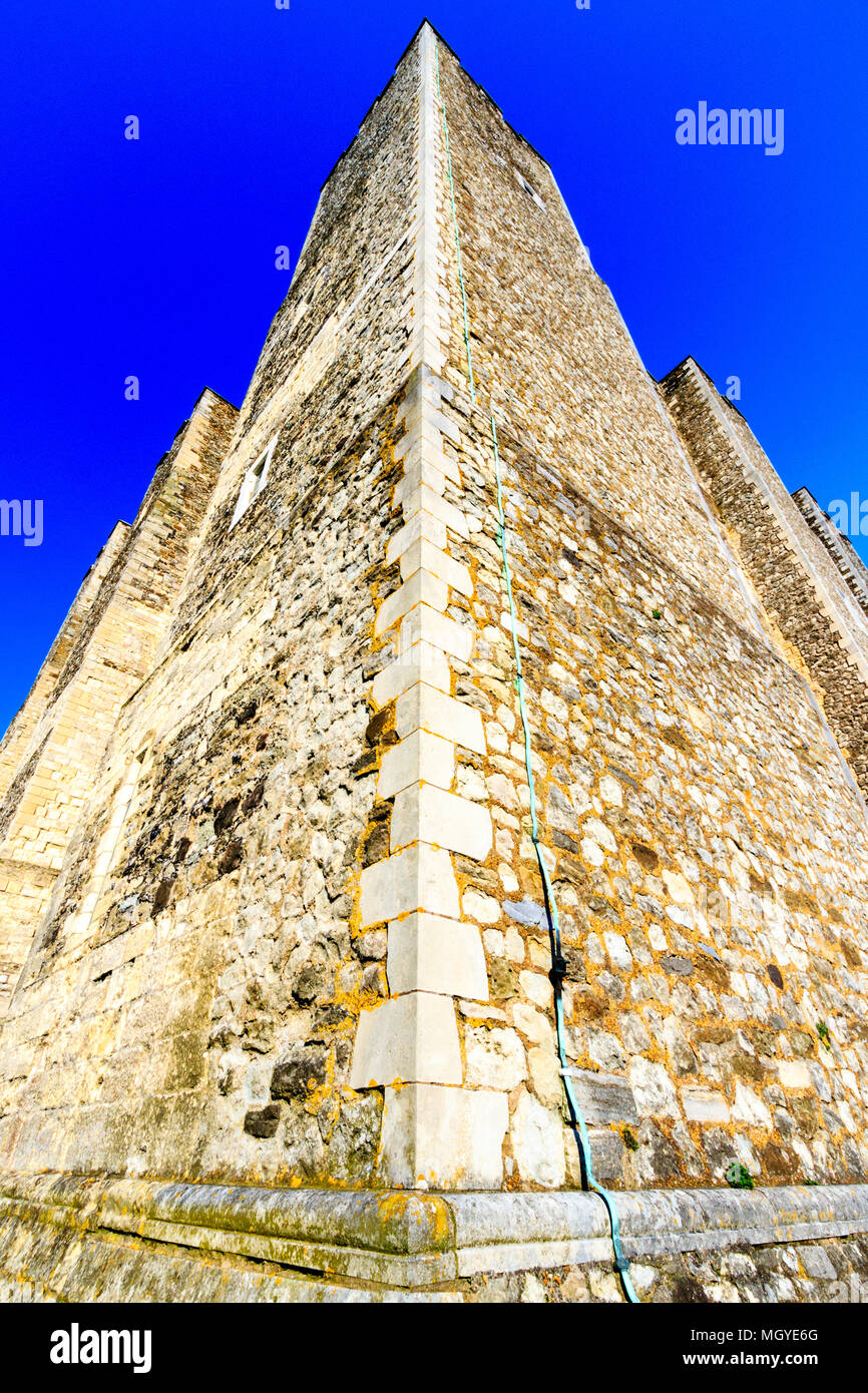 England, Dover castle. The Great Tower, built by Henry II circa 1180 ...