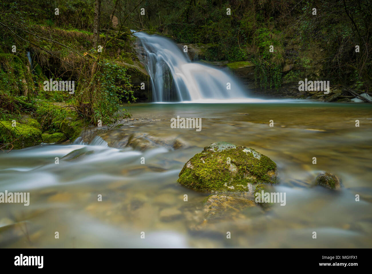 waterfall water silk Stock Photo - Alamy
