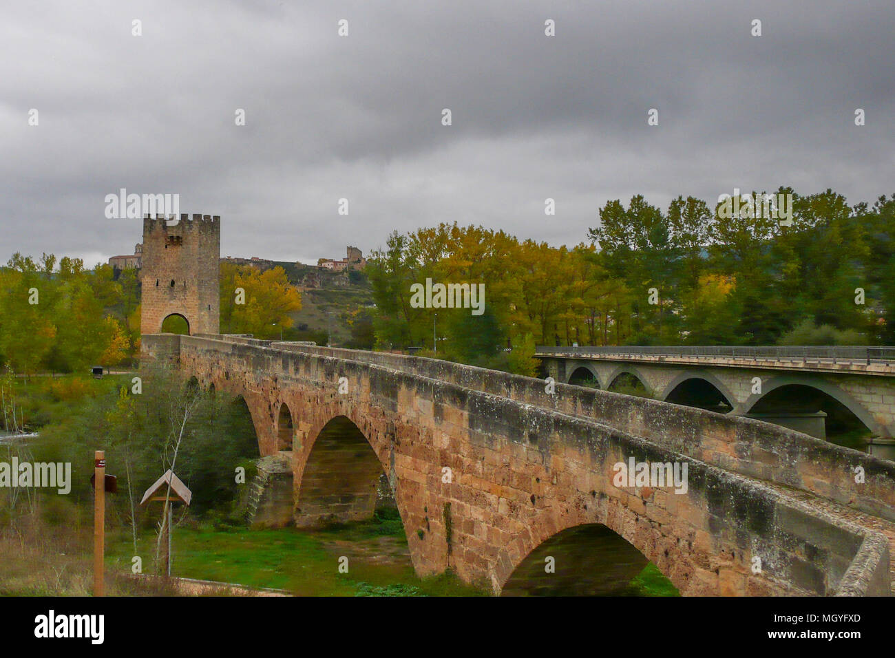 stone bridge in Frias Spain Stock Photo - Alamy