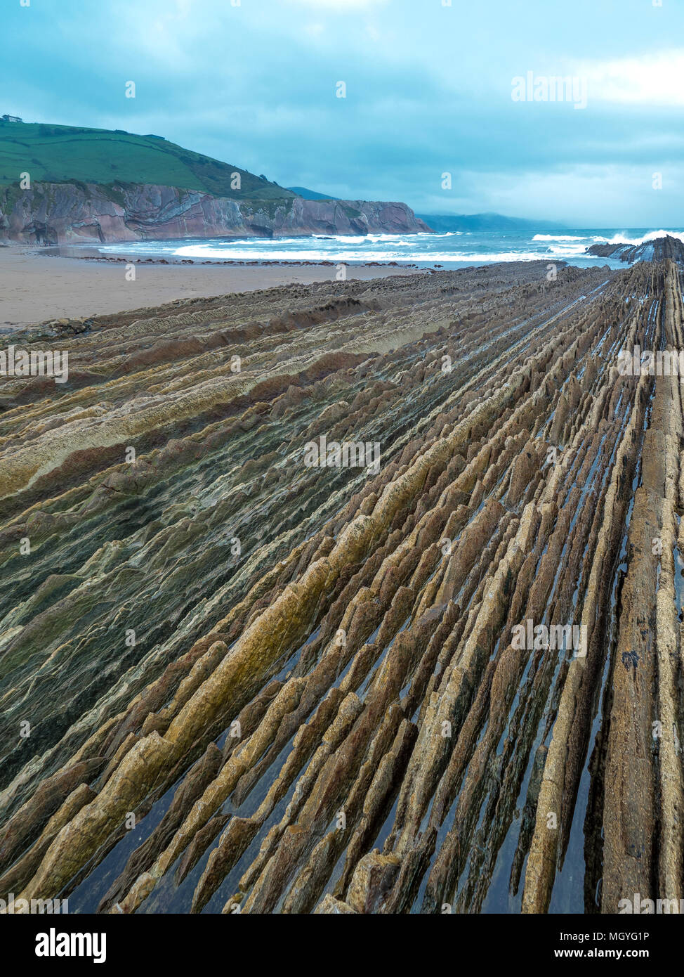 stone lines on the coast Stock Photo - Alamy