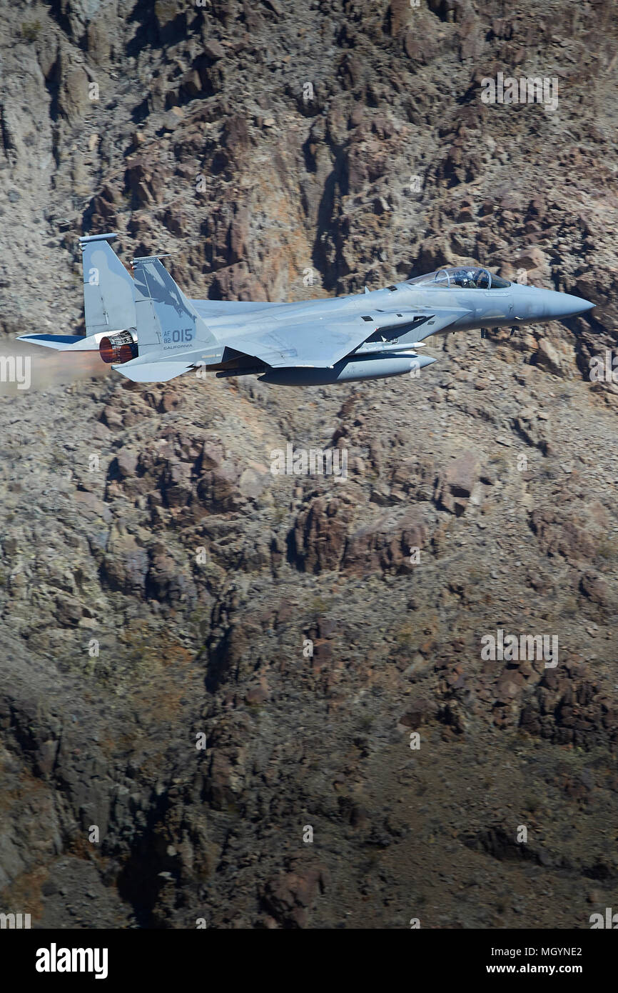 F-15C Eagle Jet Fighter, Reheat Alight, Of The California Air National ...