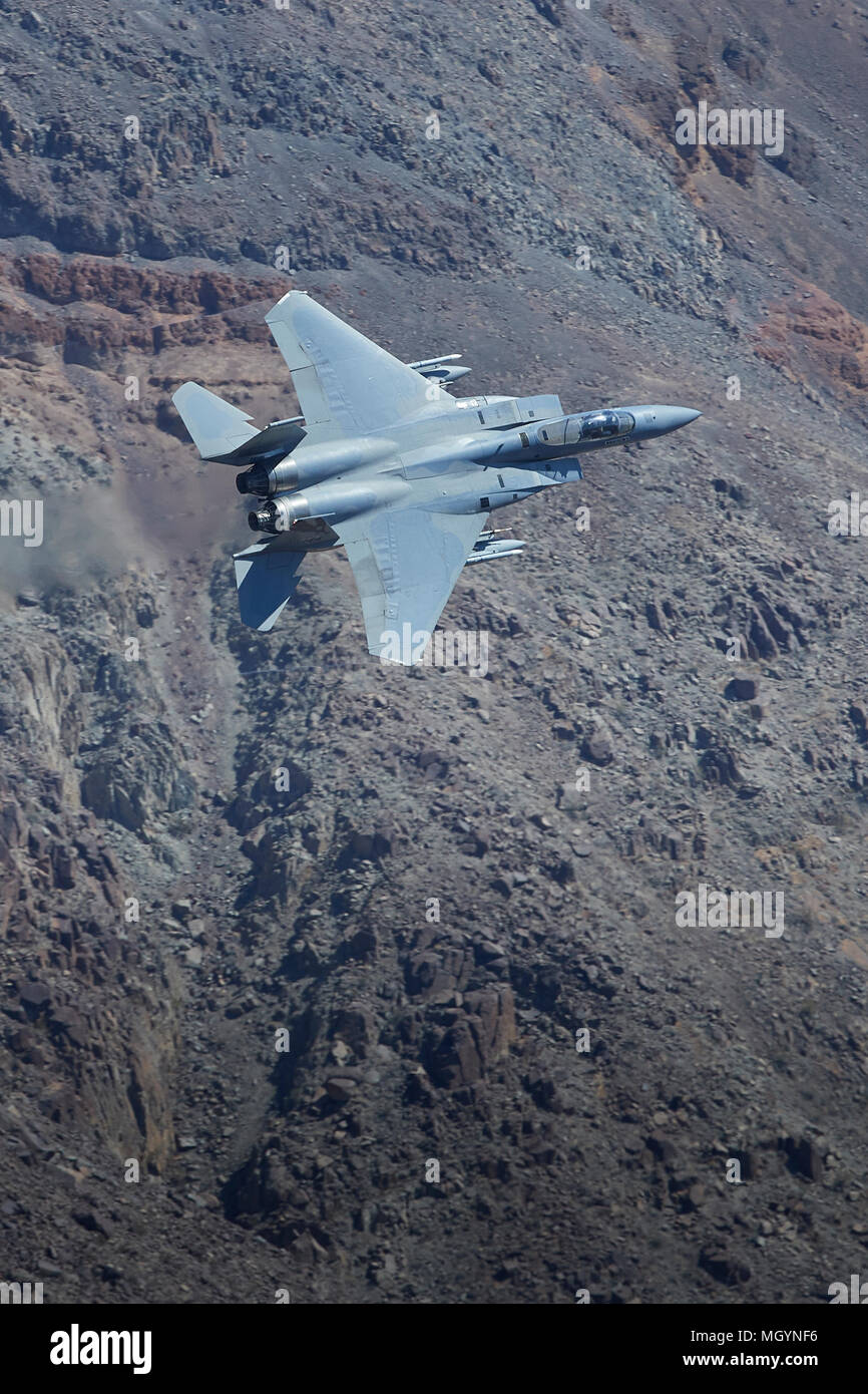 Topside View Of A F-15C Eagle Jet Fighter Of The California Air ...