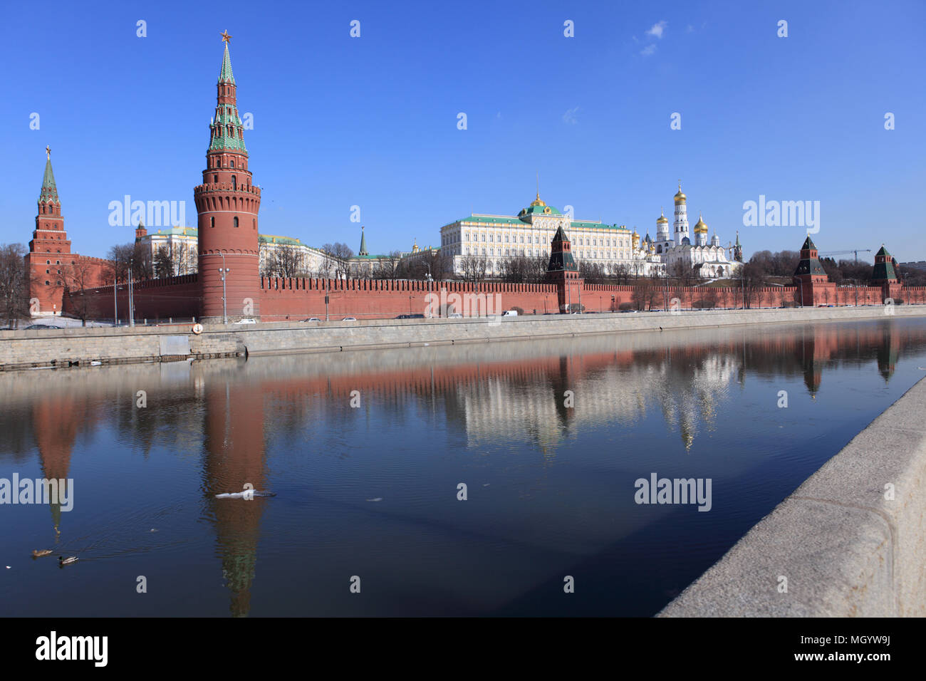 Ice drift on the Moscow river Stock Photo - Alamy