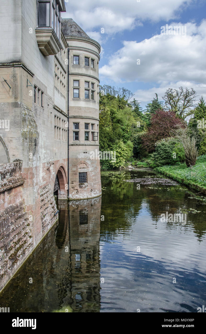 The outside of Coombe Abbey, a rural old hotel used for weddings in ...