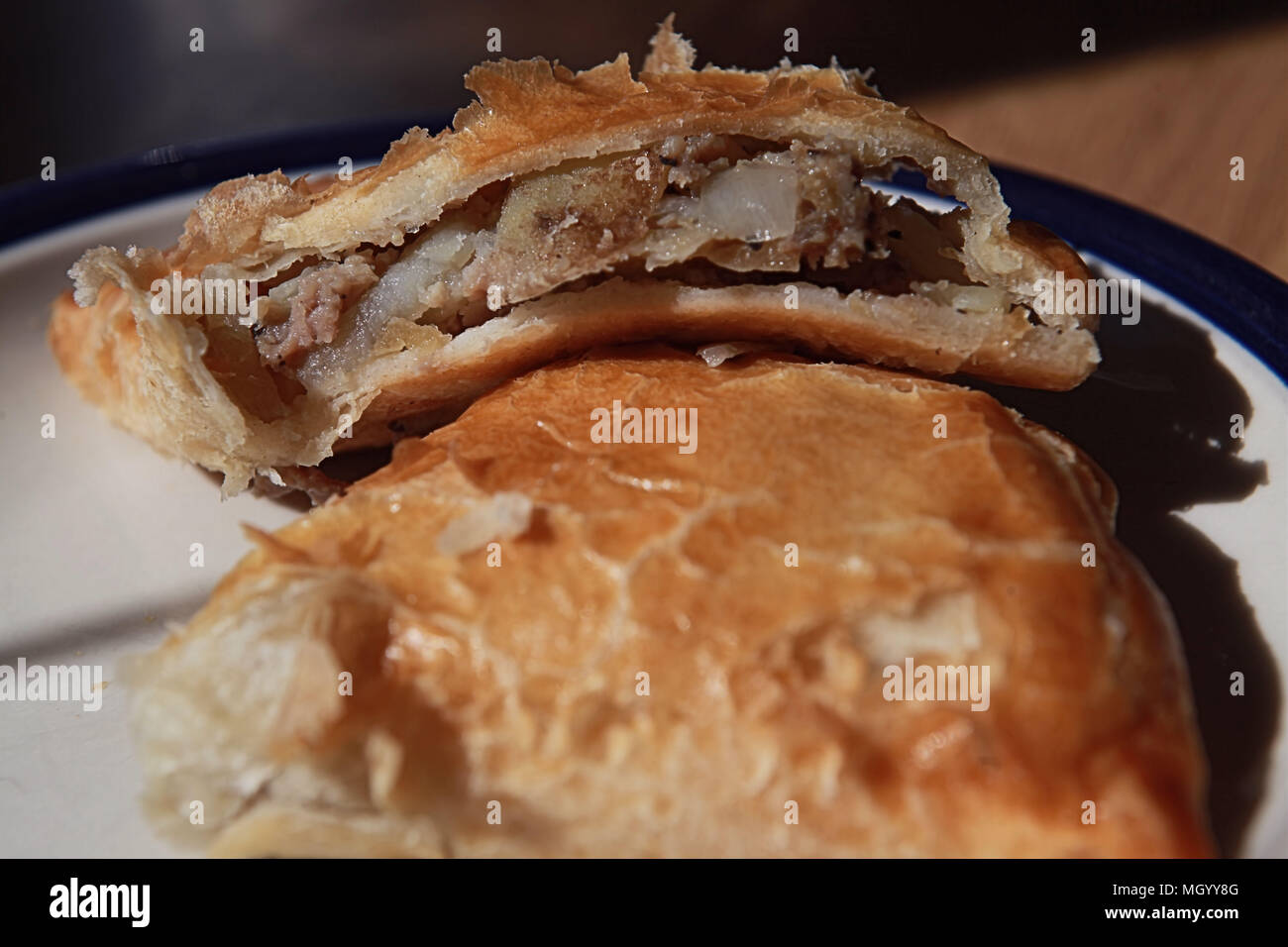 Freshly cooked Cornish Pasty Stock Photo - Alamy