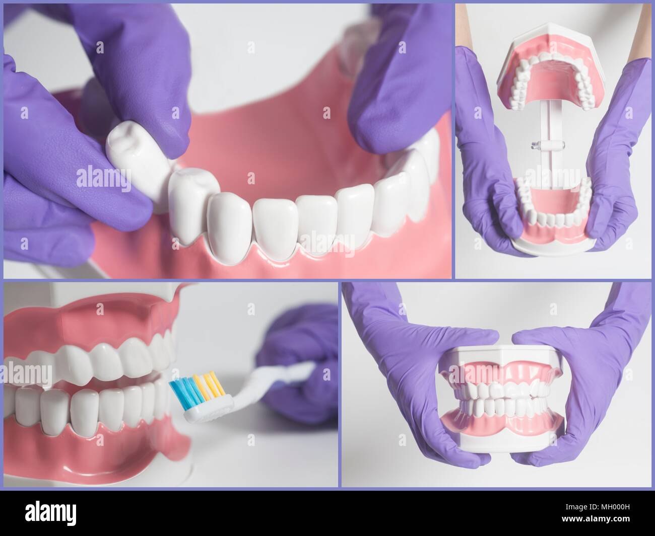 Human teeth collage hi-res stock photography and images - Alamy