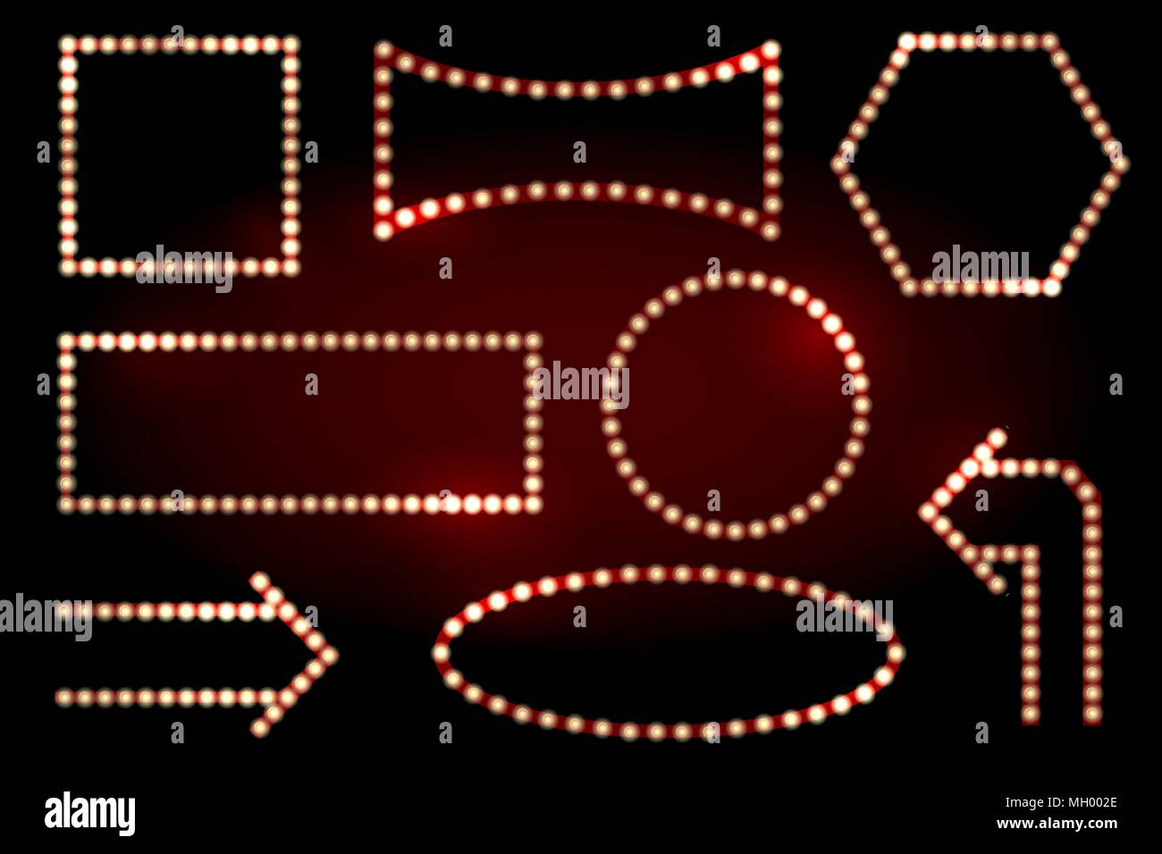 Hollywood mirror bulbs hi-res stock photography and images - Alamy