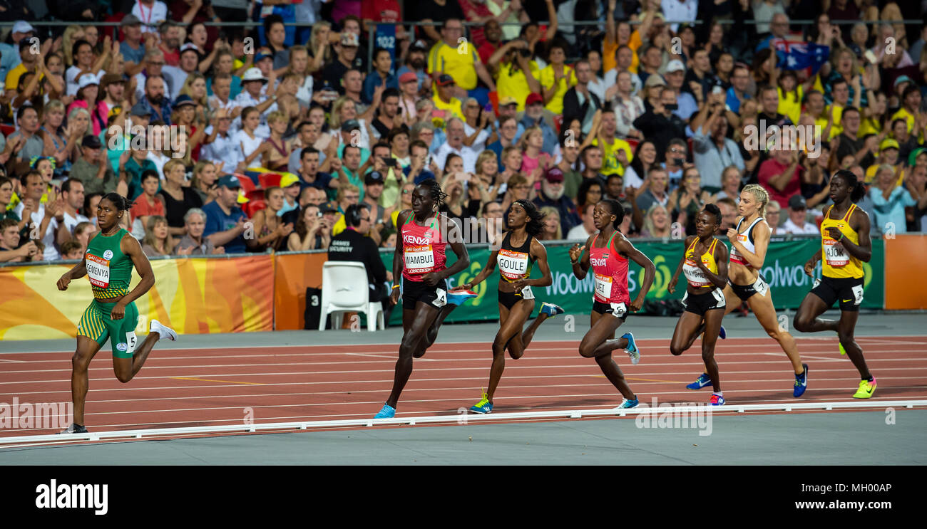 Women's 800m Final-Commonwealth Games 2018 Stock Photo - Alamy