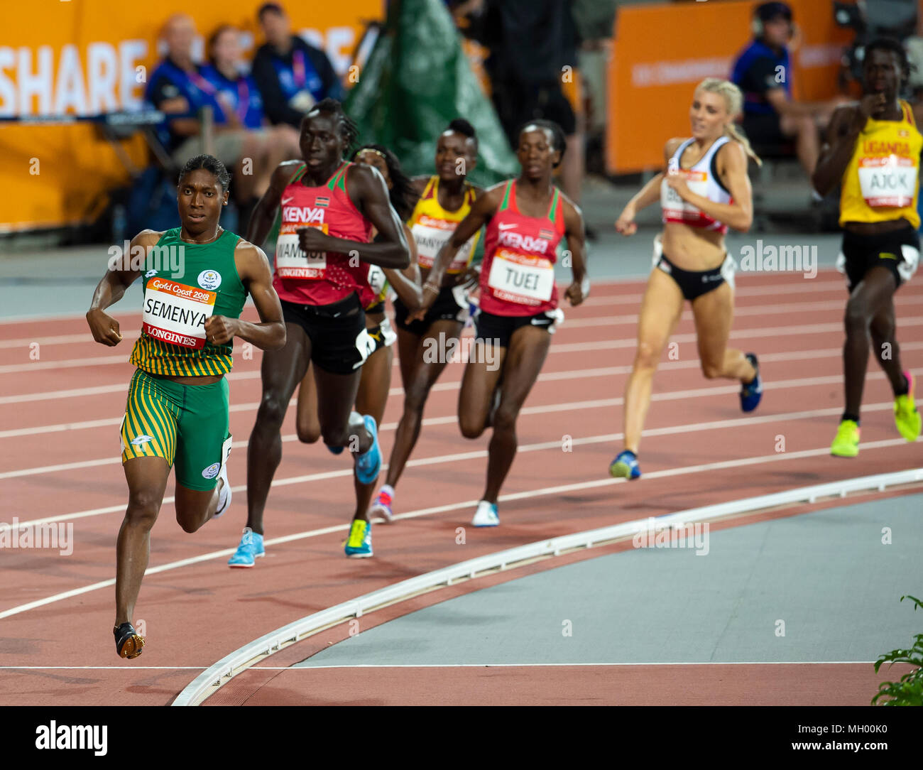 Women's 800m Final-Commonwealth Games 2018 Stock Photo - Alamy