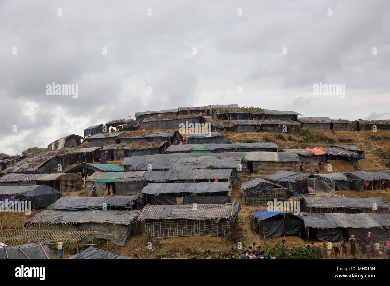Balukhali Rohingya Refugee Camp at Ukhia in Cox's Bazaar. Bangladesh ...