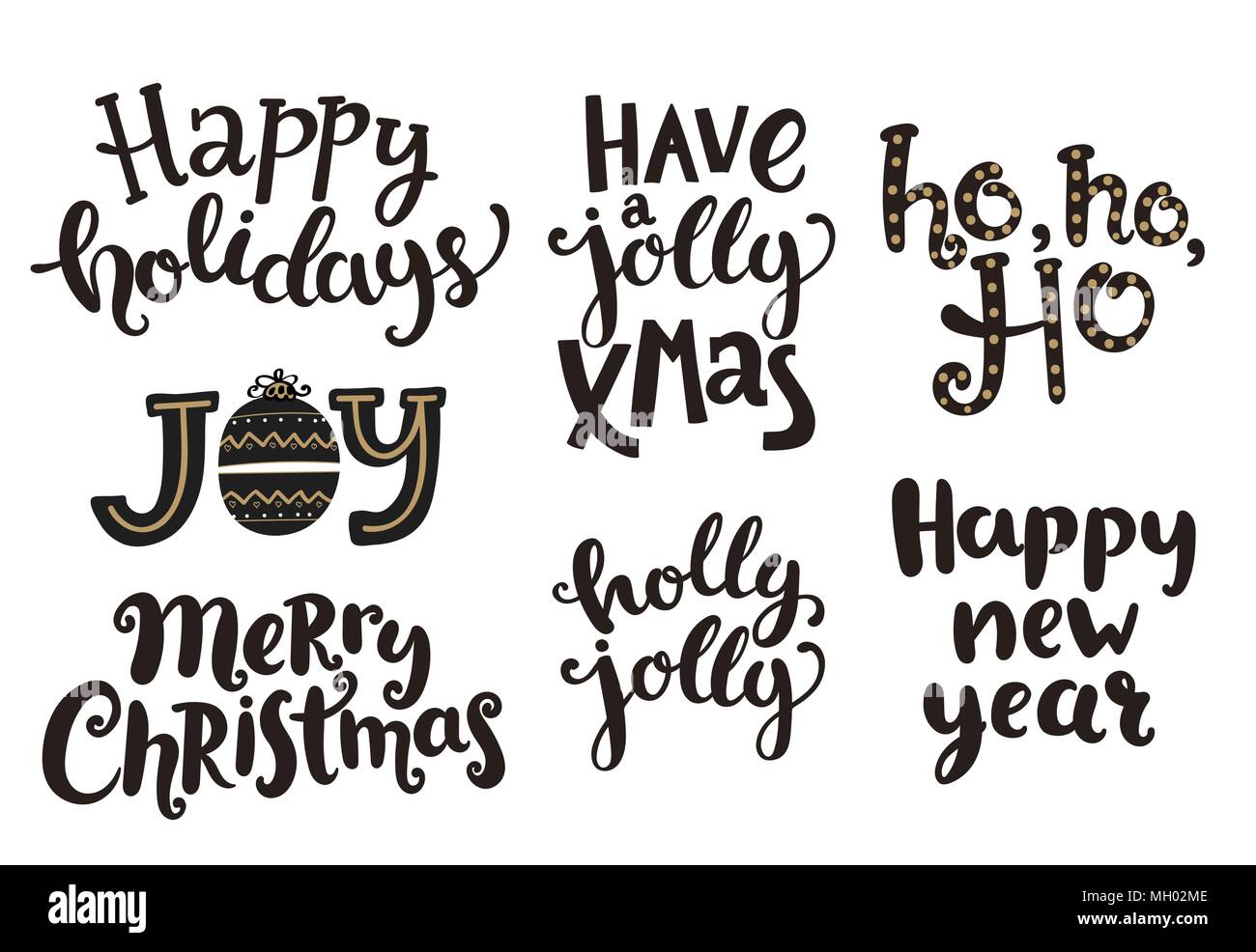 Merry christmas banner holidays Cut Out Stock Images & Pictures - Alamy