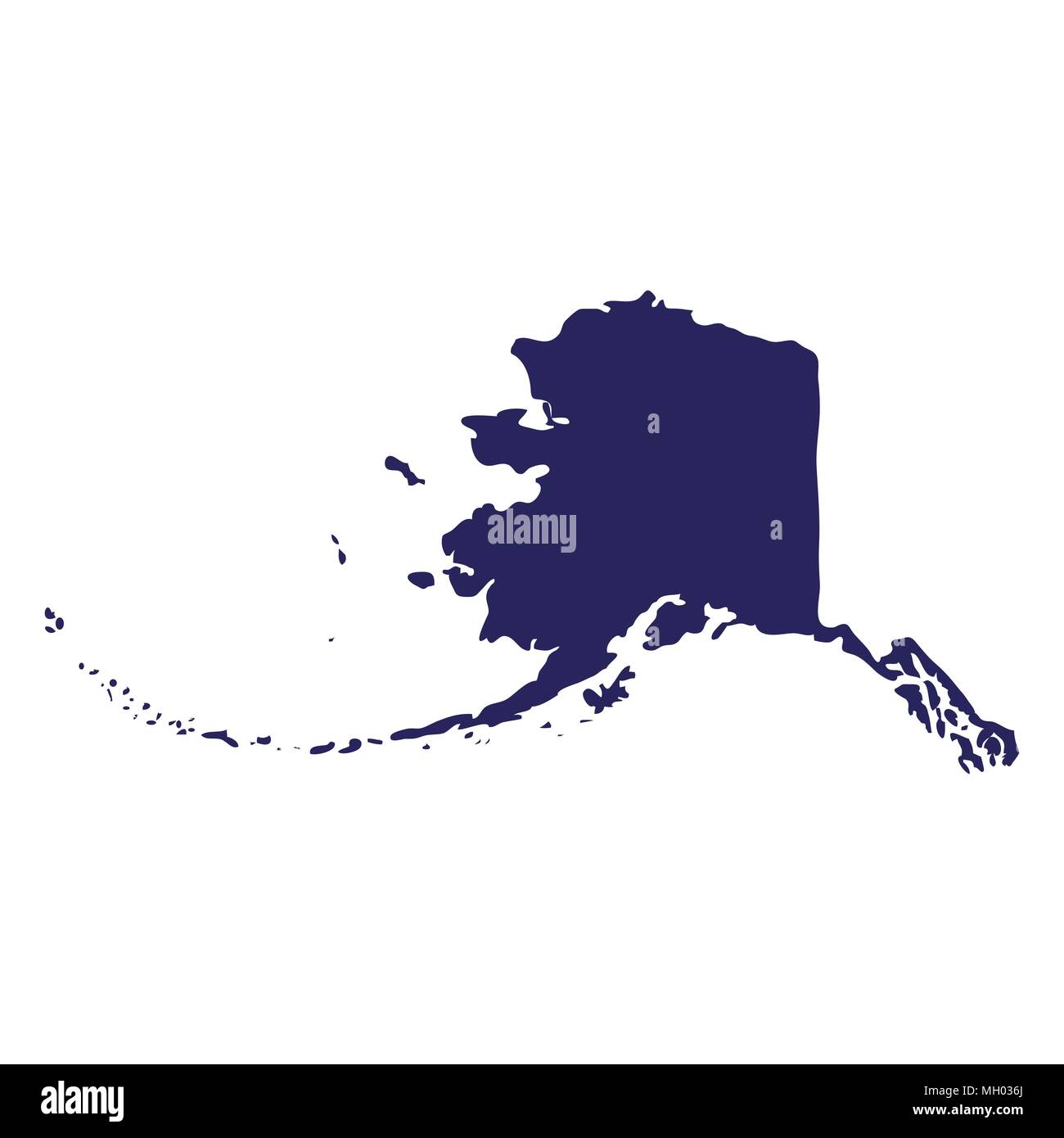 Alaska usa map hi-res stock photography and images - Alamy