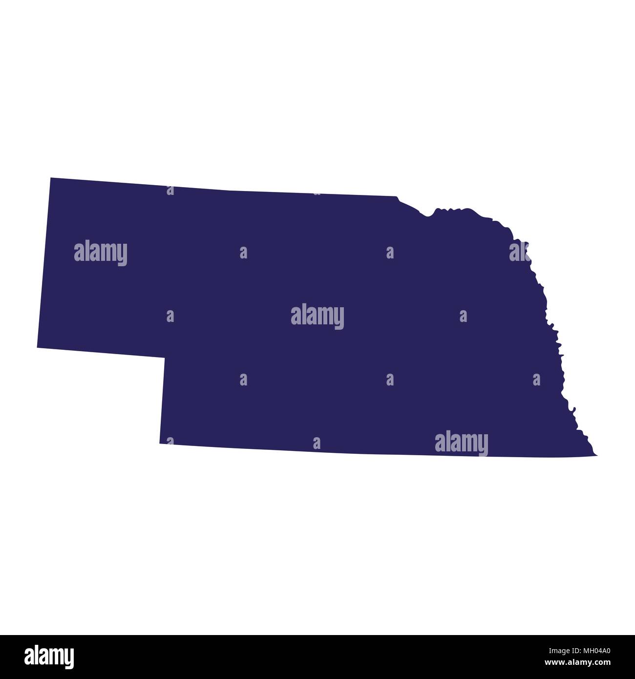map of the U.S. state of Nebraska Stock Vector Image & Art - Alamy