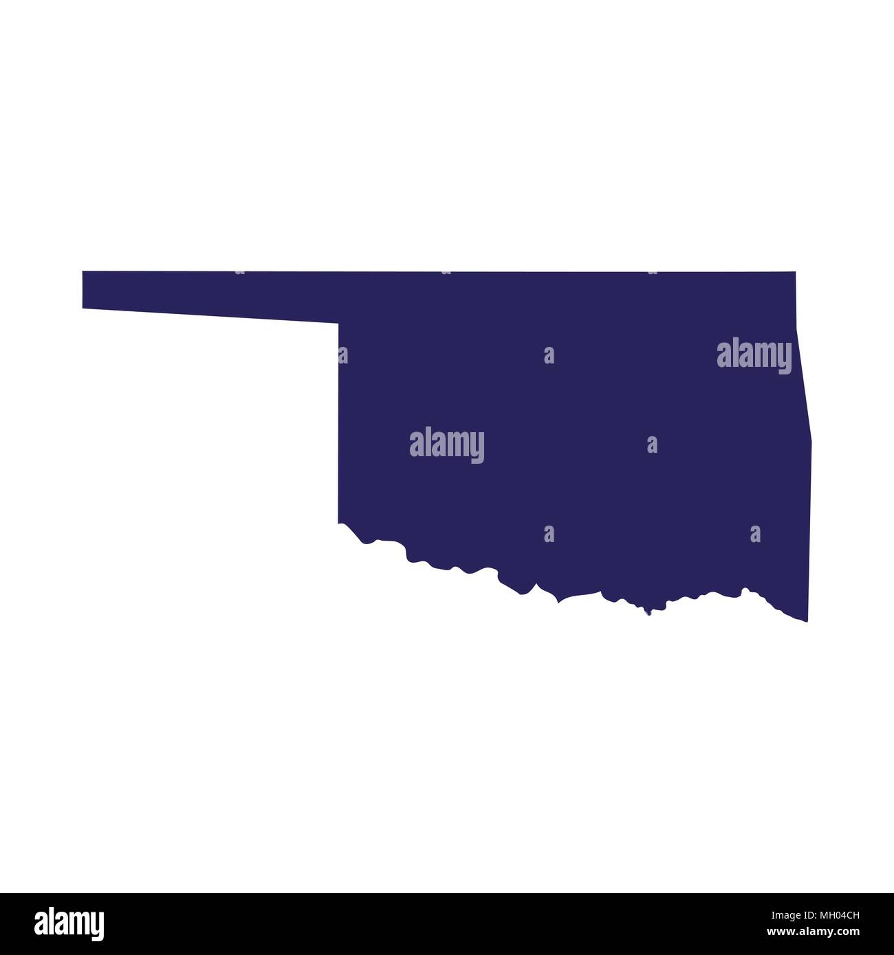 Us state oklahoma map hi-res stock photography and images - Alamy